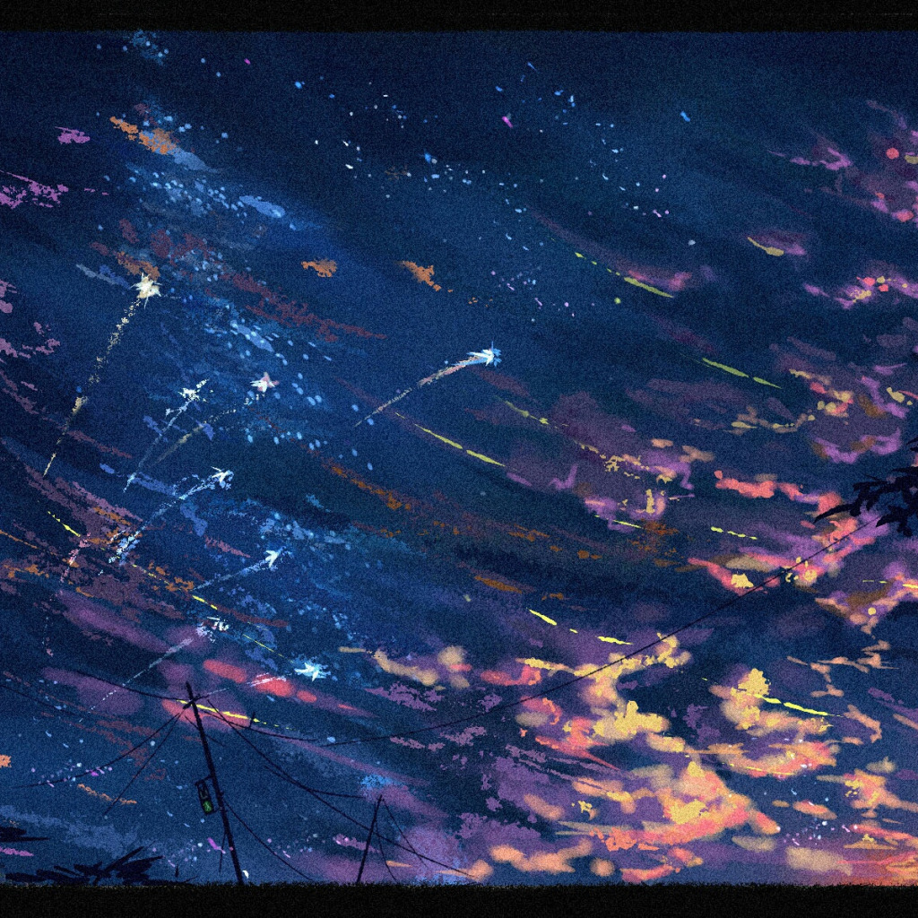 Download wallpaper the sky, night, meteors, section art in resolution ...