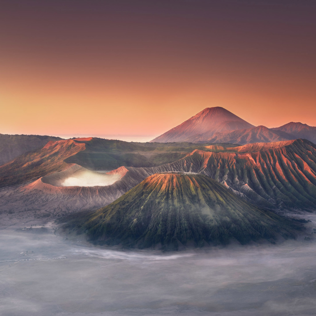 Download wallpaper mountains, the volcano, valley, mountains, Valley ...