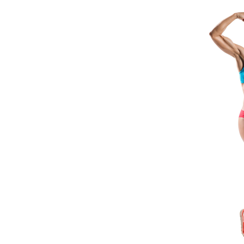 Download Wallpaper Model Pose Fitness Abs Section Sports In Resolution 1024x1024