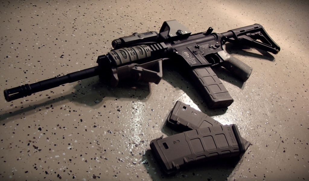Download wallpaper machine, floor, gun, clips, section weapon in ...