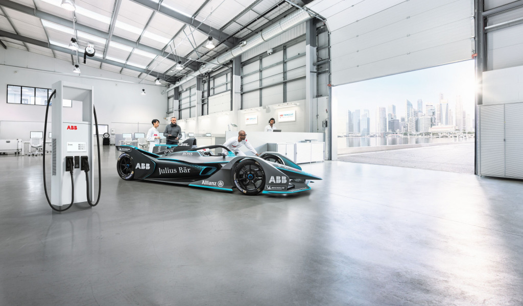 Download wallpaper formula e, electric vehicle, ABB, section hi-tech in ...