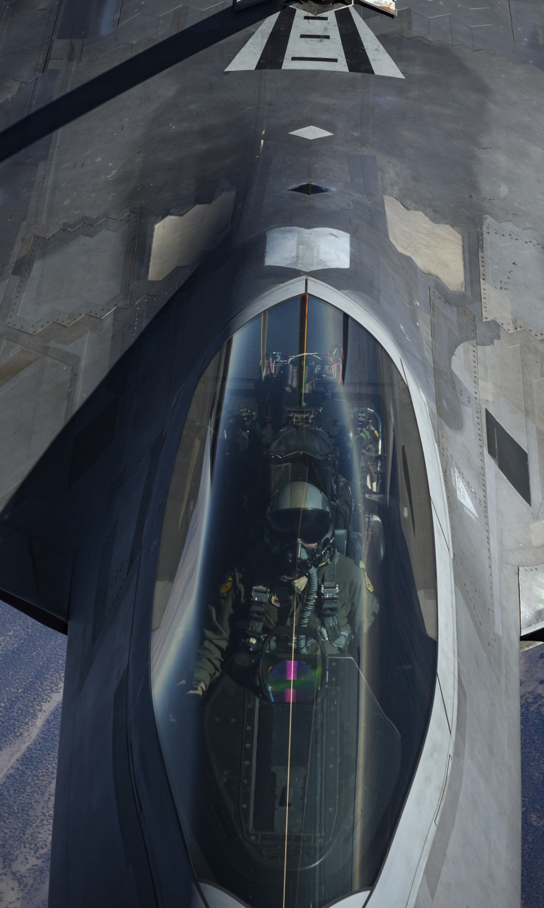 Download wallpaper pilot, USAF, F-22 Raptor, Cockpit, section aviation ...