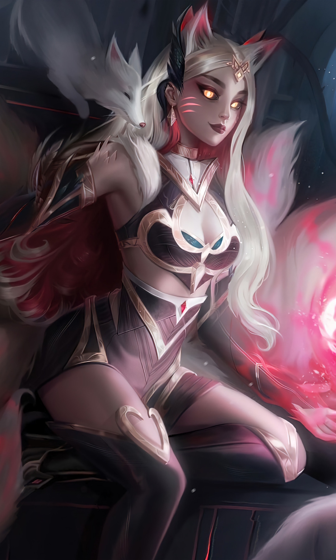 Download wallpaper Art, League of Legends, Skin, LoL, Ahri, Fan art ... Download wallpaper Art, League of Legends, Skin, LoL, Ahri, Fan art ...