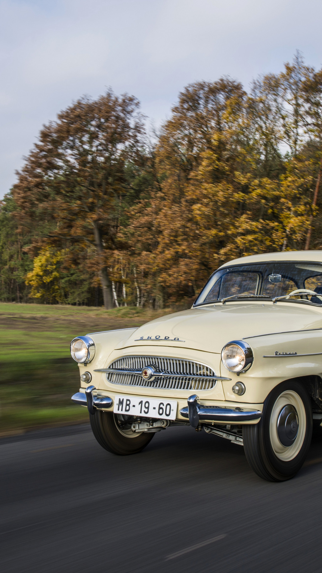 Download wallpaper movement, Skoda, Skoda, Octavia, 1959-1964, section other in resolution 1080x1920