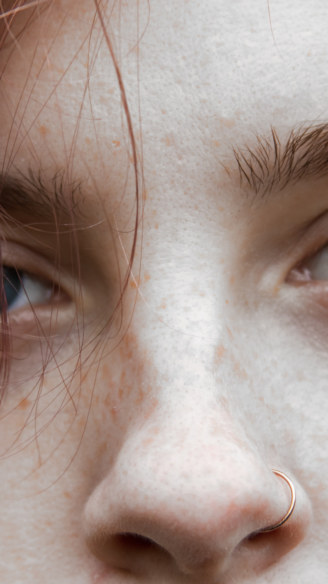 Download Wallpaper Piercing Beautiful Eyes Redhead Girl Section Girls In Resolution 1080x1920