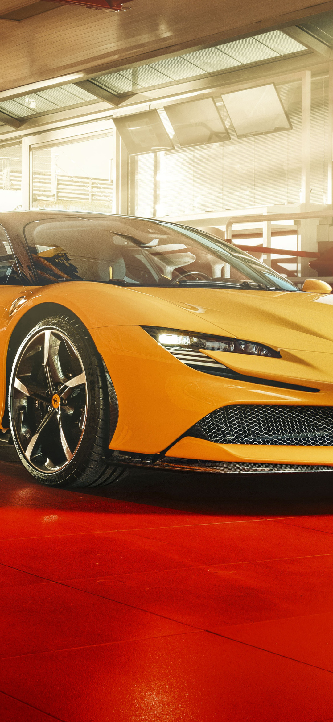 Download wallpaper Yellow, 2019, Ferrari SF90 Road, section ferrari in ...