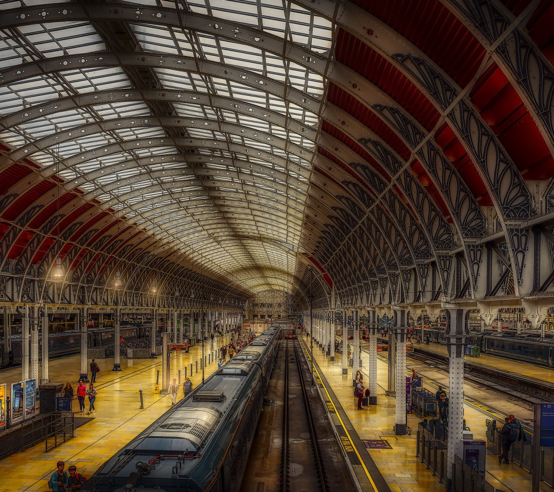 Download wallpaper london, train, Paddington Station, section city in ...