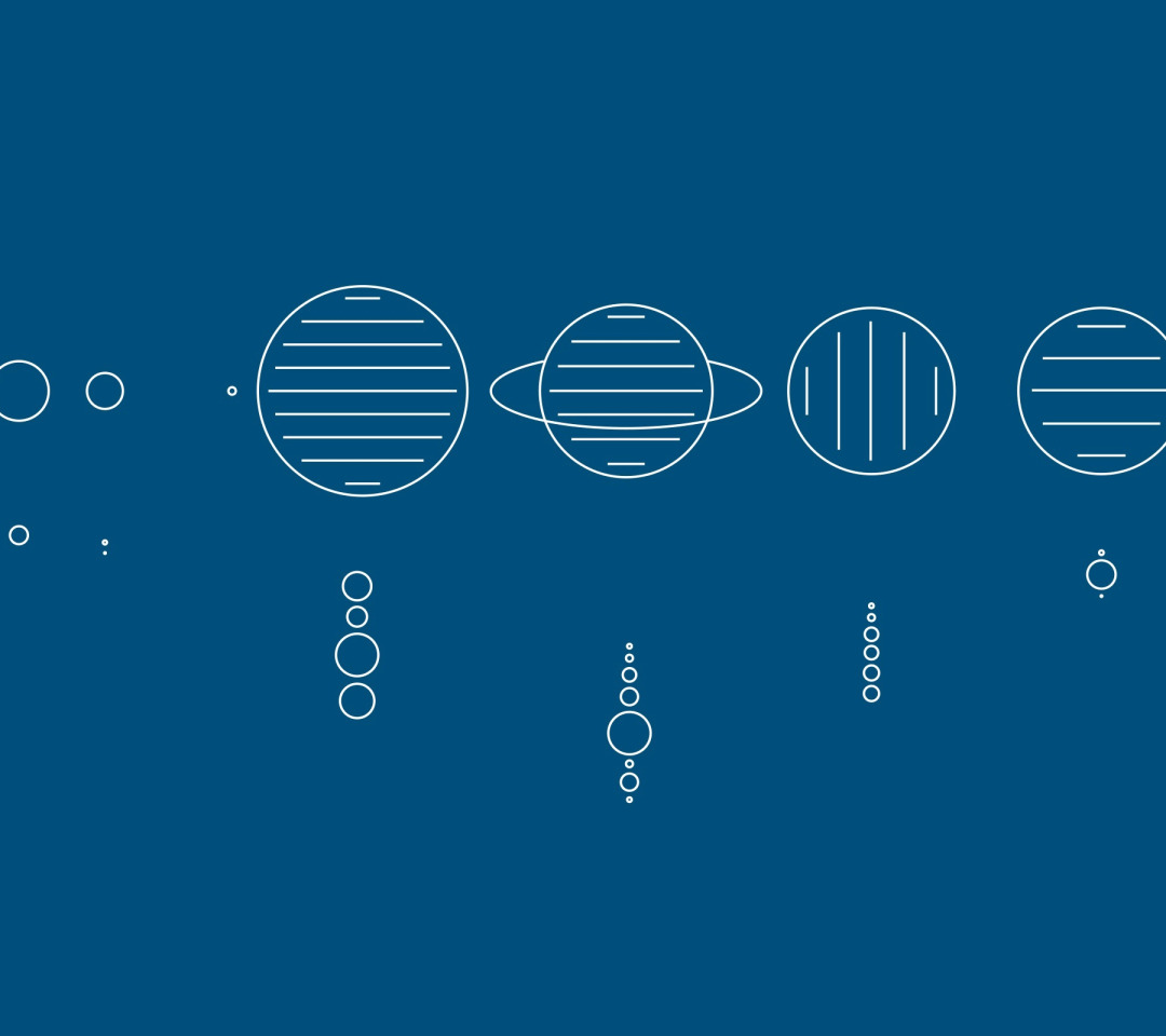 Download wallpaper planet, scheme, solar system, section minimalism in resolution 1080x960