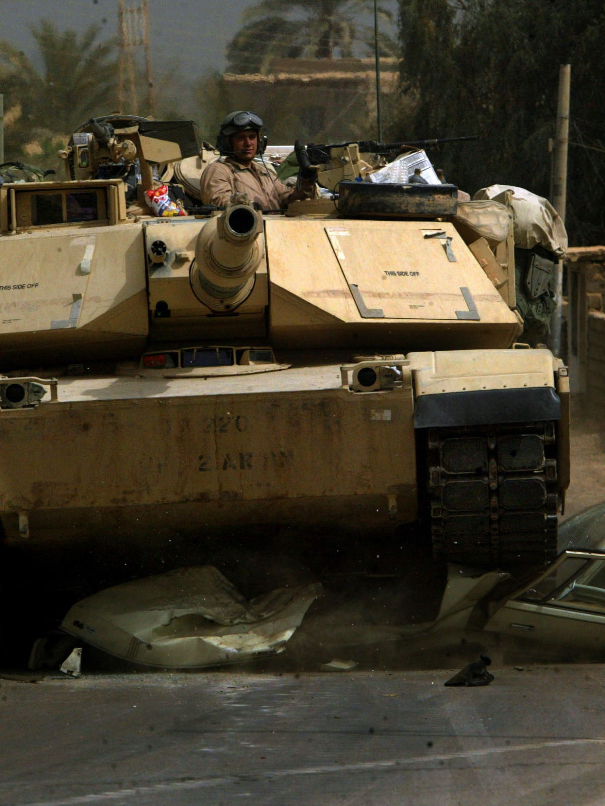 Download wallpaper soldiers, tank, usa, abrams, section weapon in resolution 1200x1600
