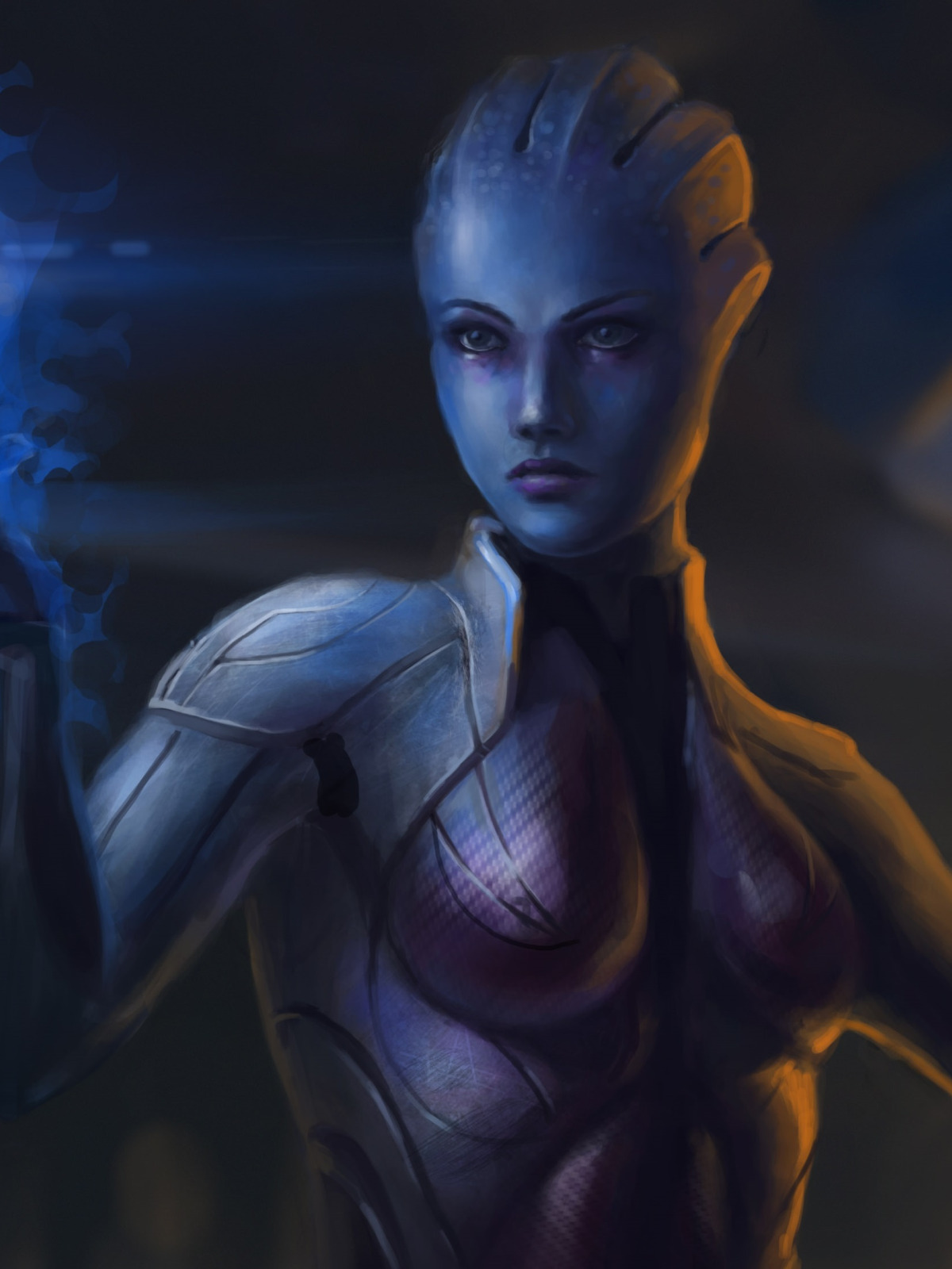 Download Wallpaper Mass Effect Liara Liara Mass Effekt Section Games In Resolution 1200x1600