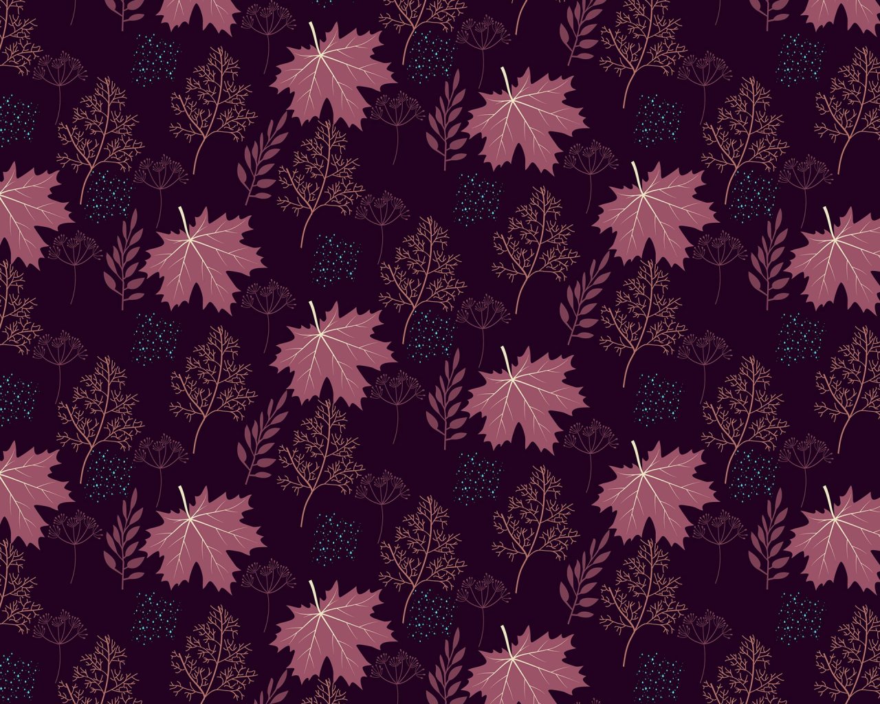 Download wallpaper leaves, background, pattern, texture, background ...