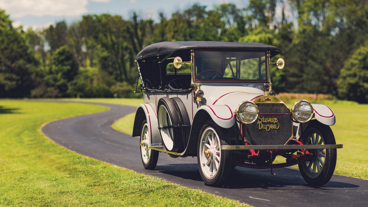 Download wallpaper Retro, Car, Touring, 1913, Model C-Six 5-passenger ...