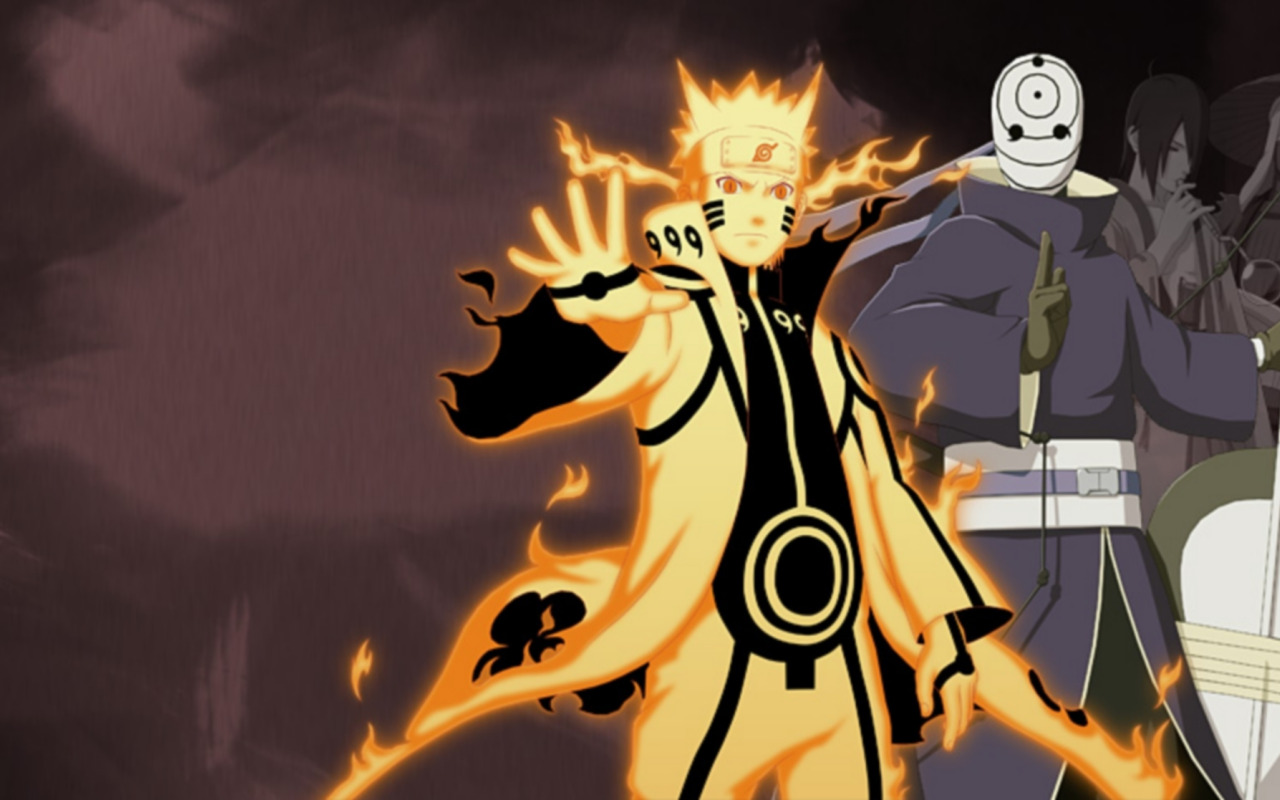 Download wallpaper volume, Naruto, Toby, Madara, chakra nine-tailed ...