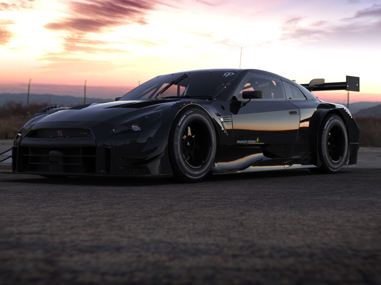 Download wallpaper Auto, Machine, Nissan, GT-R, Rendering, Nissan GT-R ...