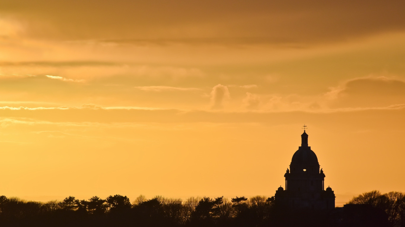 Download wallpaper Sunset, Lancaster, Williamsons Park, section ...