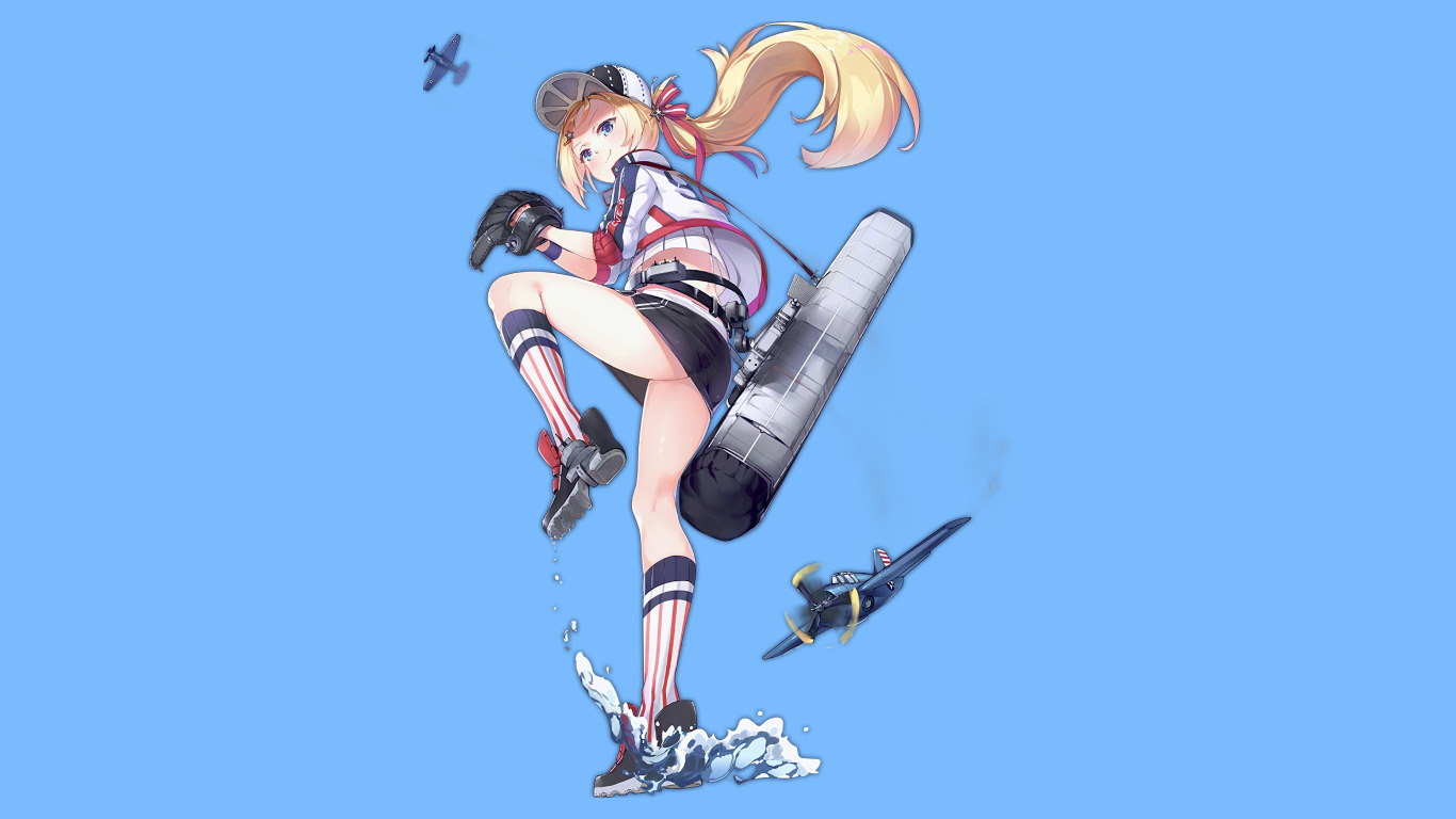 Download Wallpaper Girl Sexy Long Hair Anime Blue Eyes Beautiful