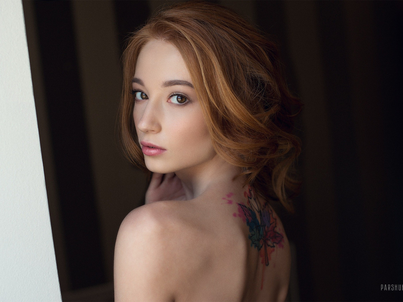 Download Wallpaper Girl Brown Eyes Photo Photographer Model Tattoo