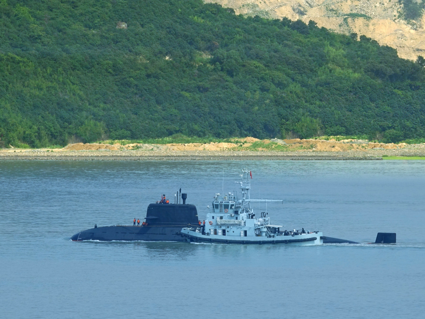 Download wallpaper submarine, China, type 039c, section weapon in ...