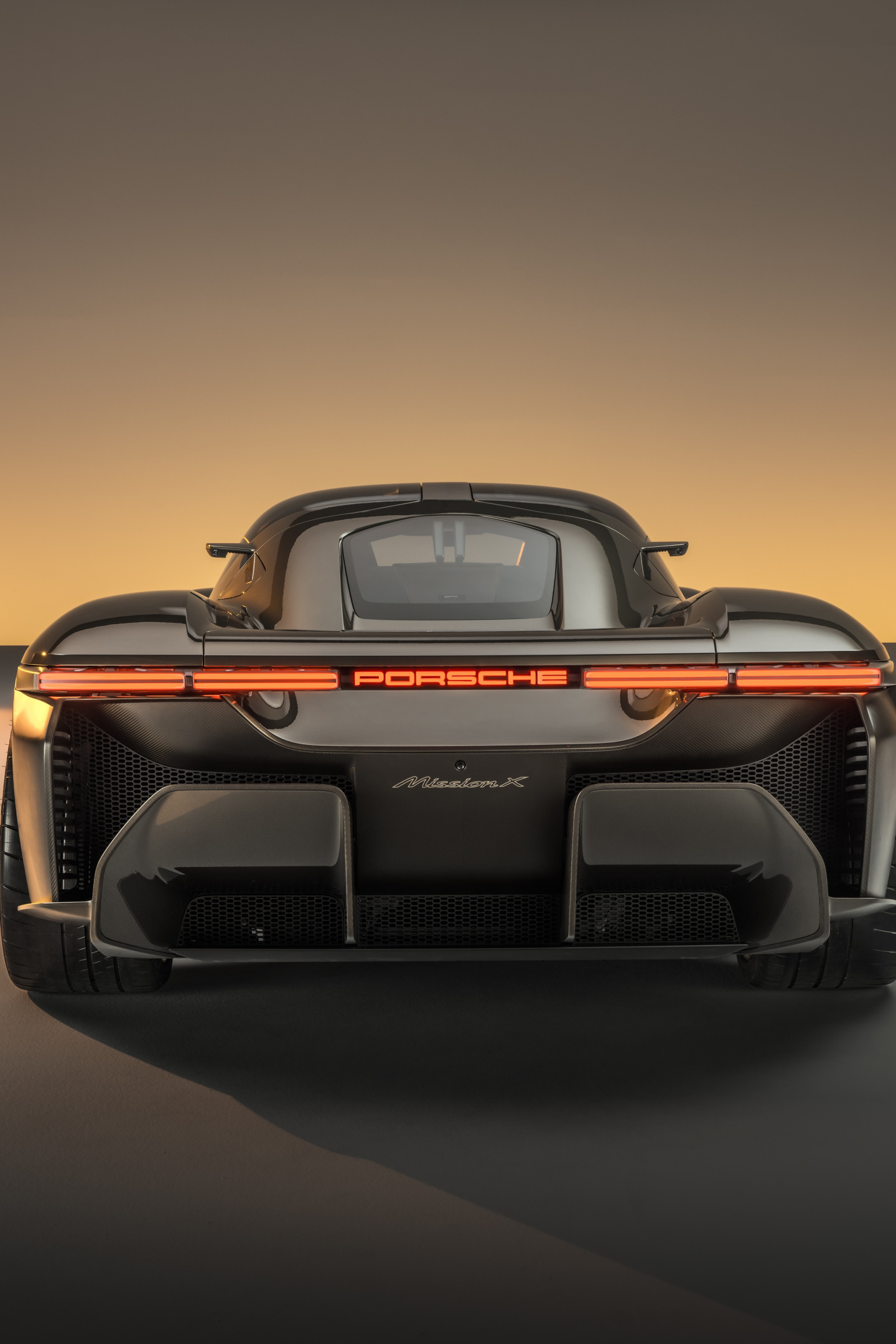 Download wallpaper Porsche, rear view, Porsche Mission X, section ...