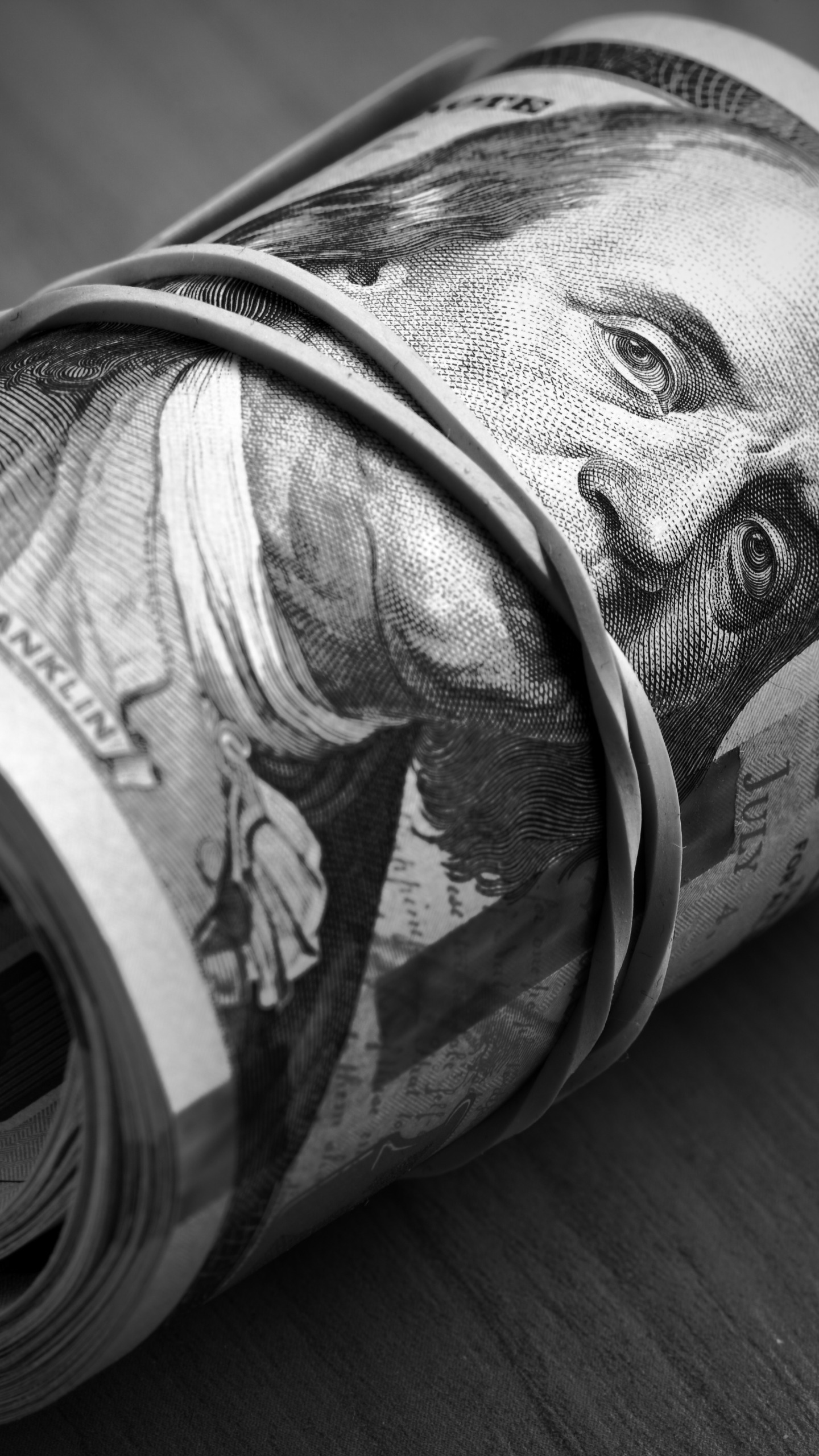Download wallpaper dollar, paper, roll, section miscellanea in ...