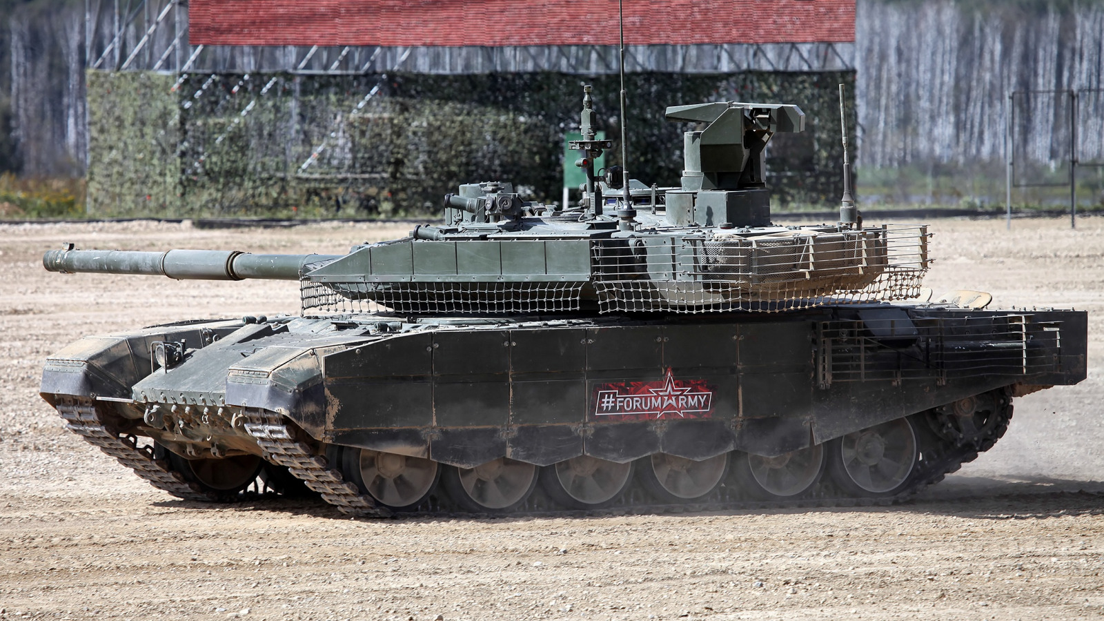 Download wallpaper Tank, polygon, Main battle tank Russia, T-90M, an ...