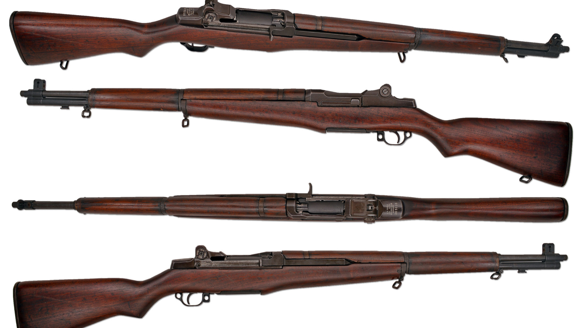 Download wallpaper weapons, rifle, self-loading, M1 Garand, section weapon in resolution 1920x1080
