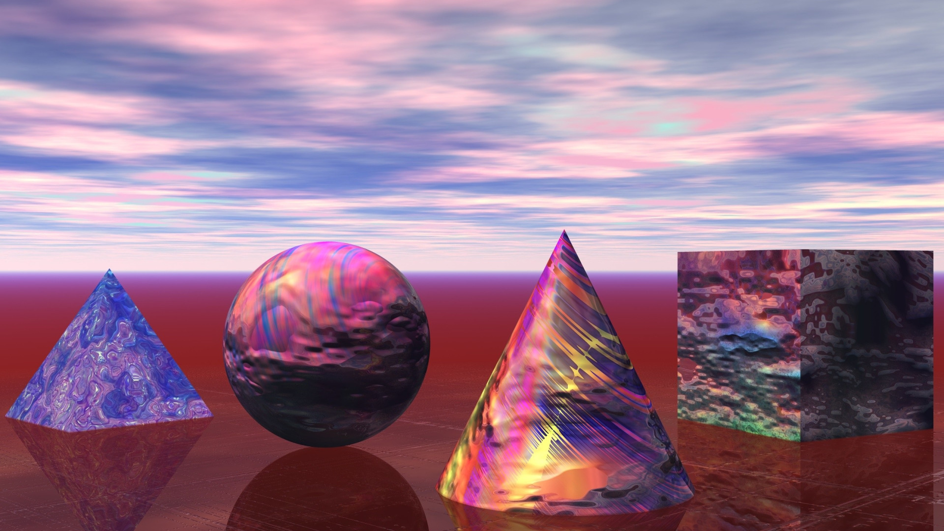 Download wallpaper background, balls, squares, figure, cone, section ...