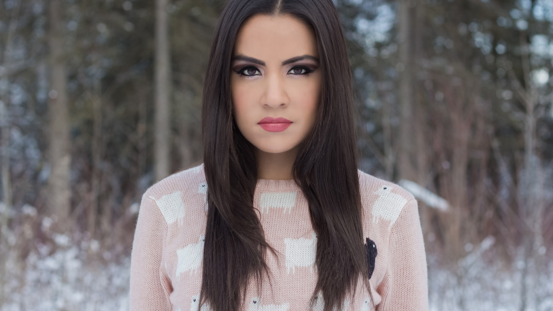 Download wallpaper look, face, brunette, girl, is, face, Shannon Baker ...