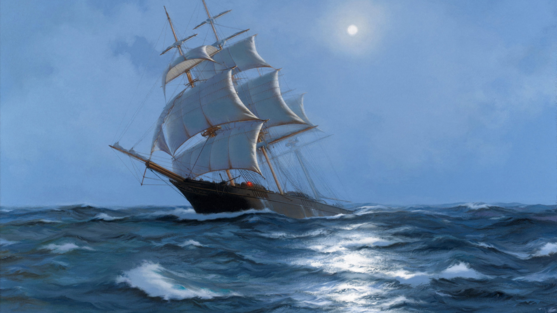 Download wallpaper painting, drawing, Ship, naval art, section painting ...