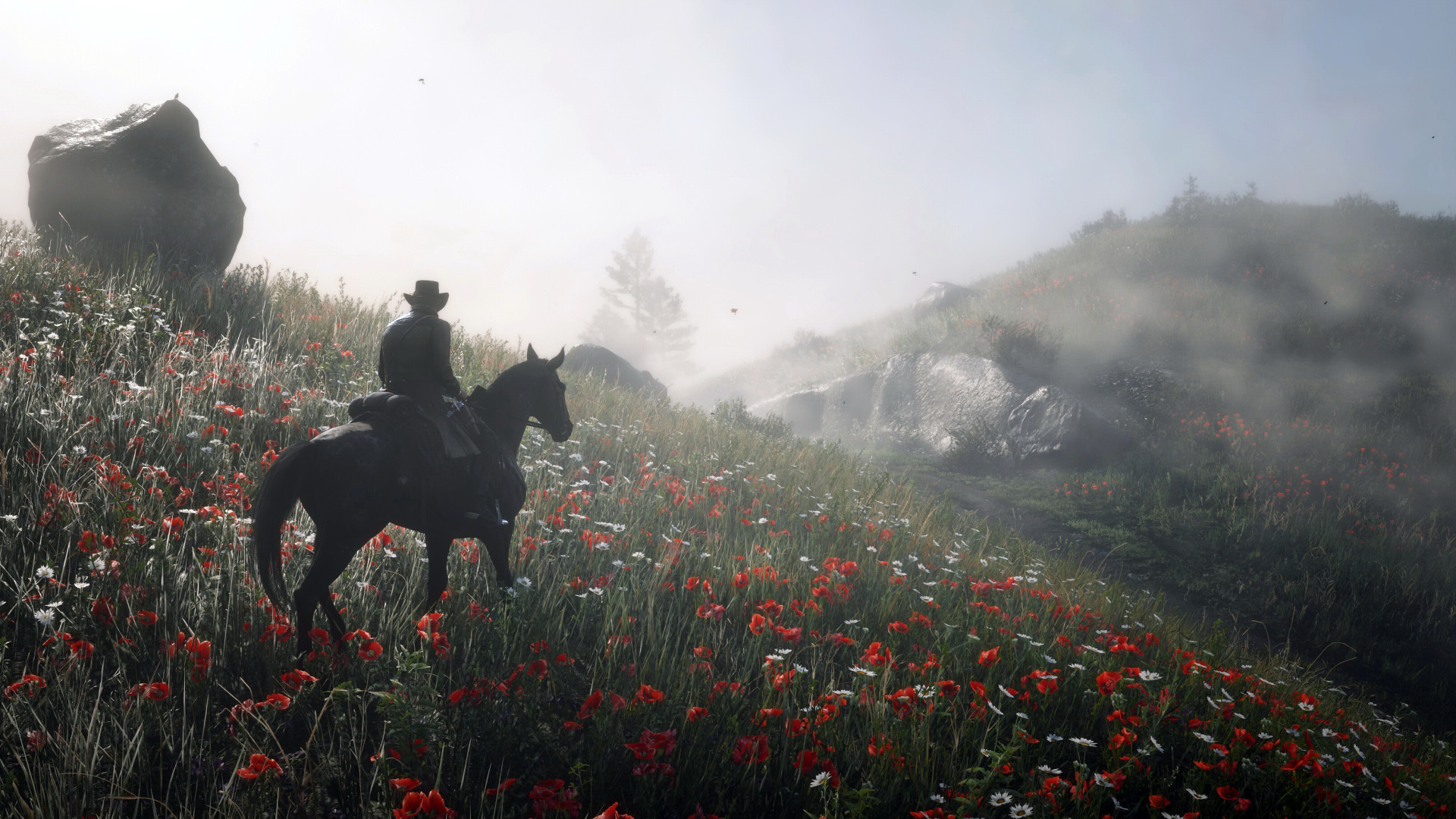 Download wallpaper background, the game, Red Dead Redemption II ...