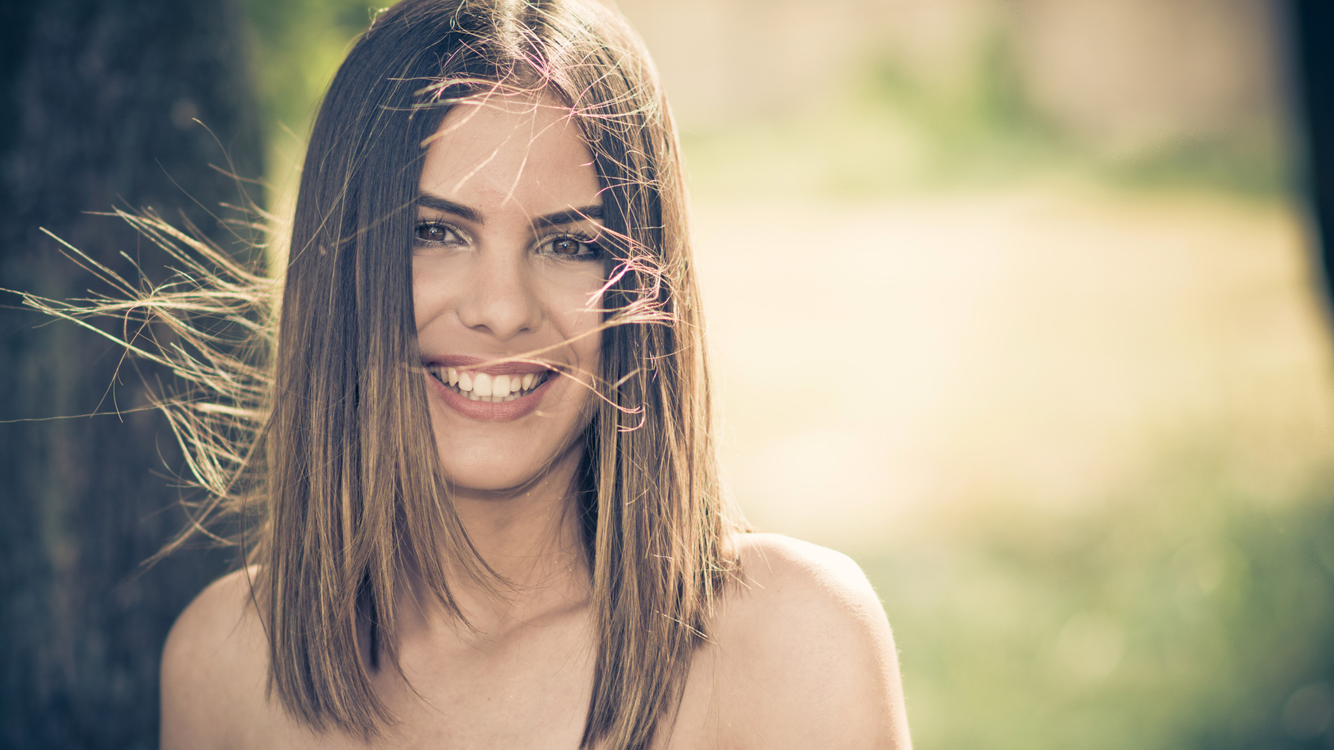 Download Wallpaper Summer Girl Face Smile Hair Beauty Jelisaveta