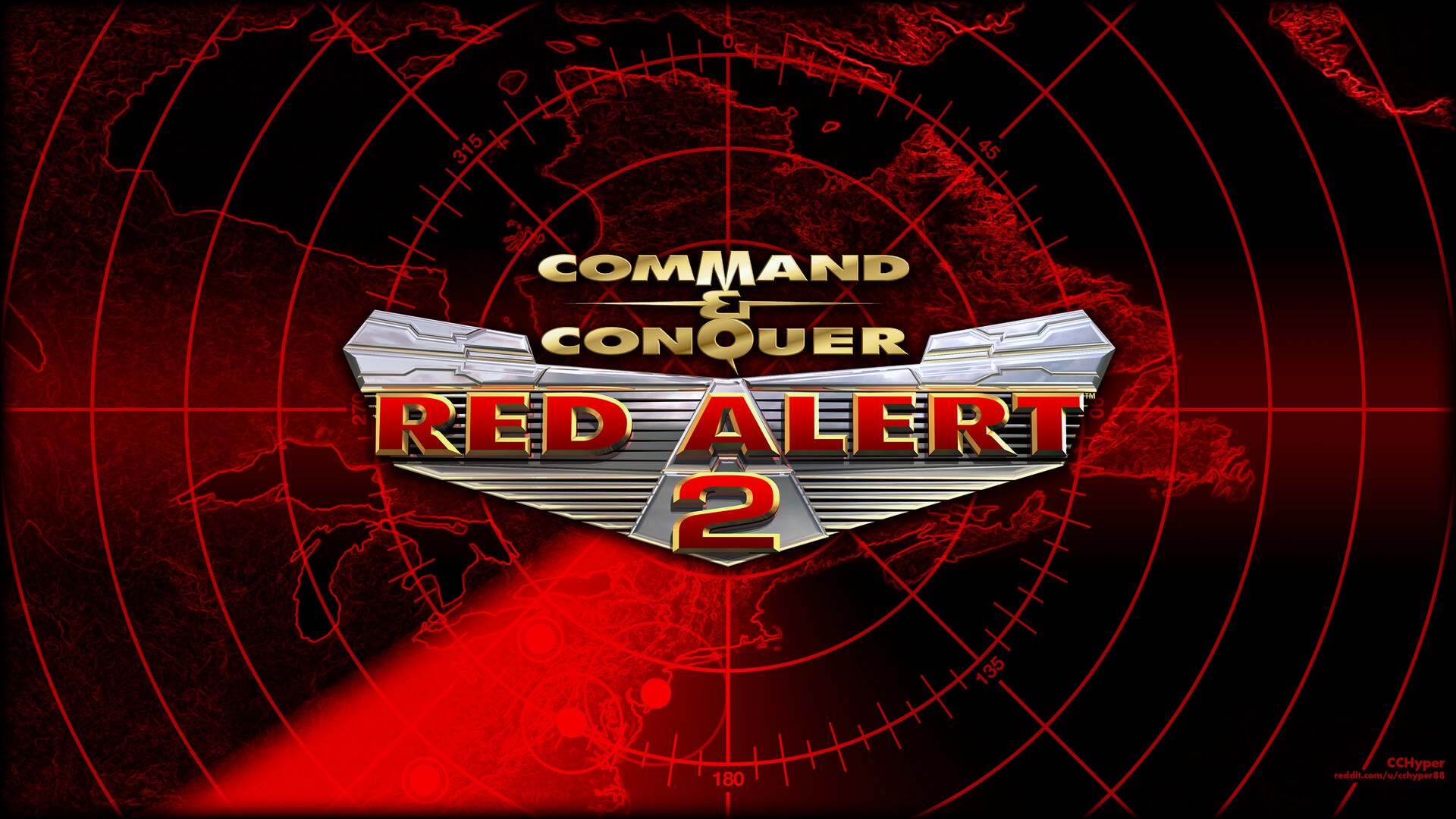 Download wallpaper logo, games, red alert 2, section games in resolution 1920x1080