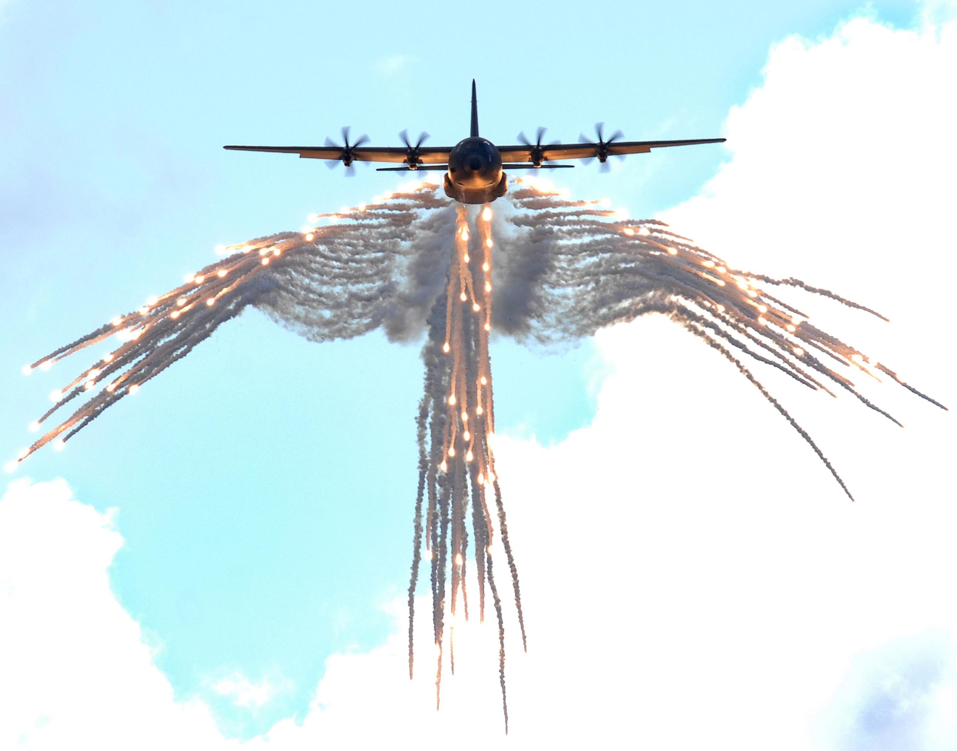 Download wallpaper USA, the plane, Lockheed, Hercules, military ...