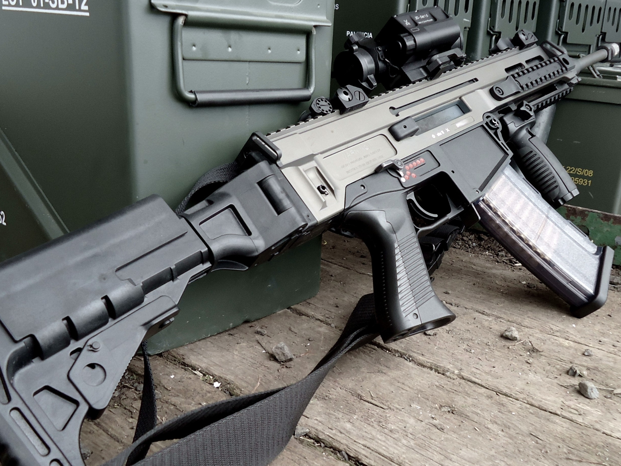 Download wallpaper machine, complex, promising, gun, Czech, CZ 805, section weapon in resolution ...