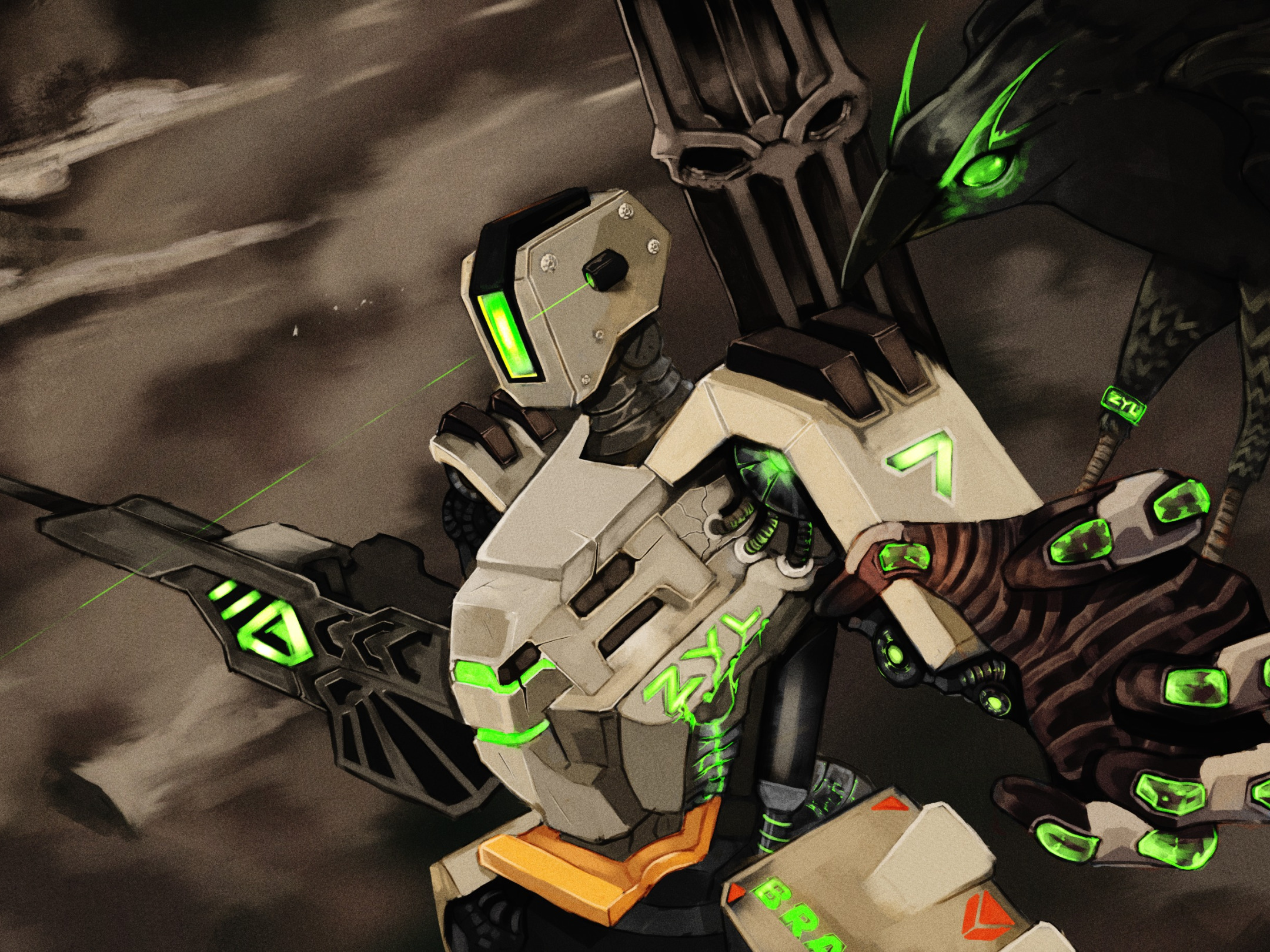 Download wallpaper fanart, Bastion, Overwatch, zylbrad, section games ...