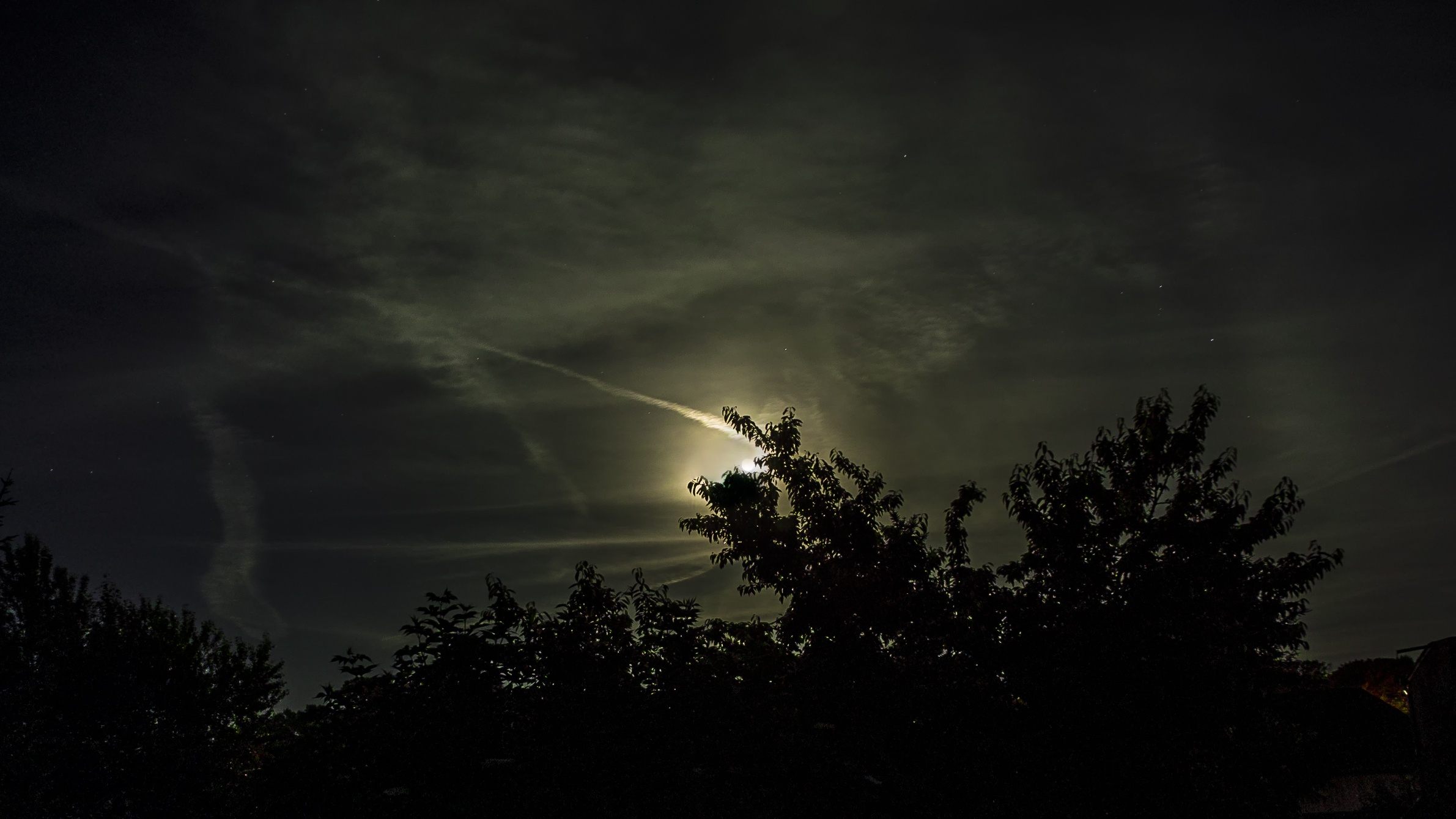 Download wallpaper light, moon, sky, night, cloud, stars, moonlight ...