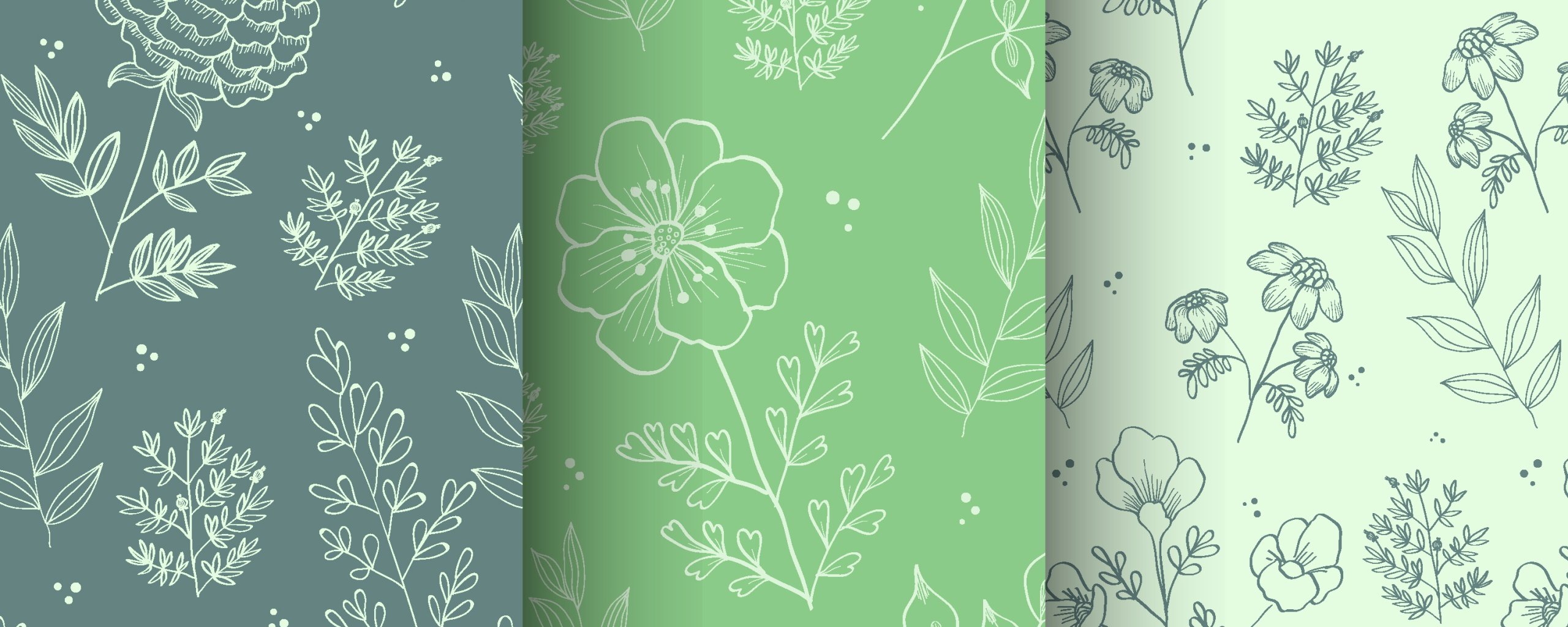 Download wallpaper flowers, background, pattern, seamless, section ...