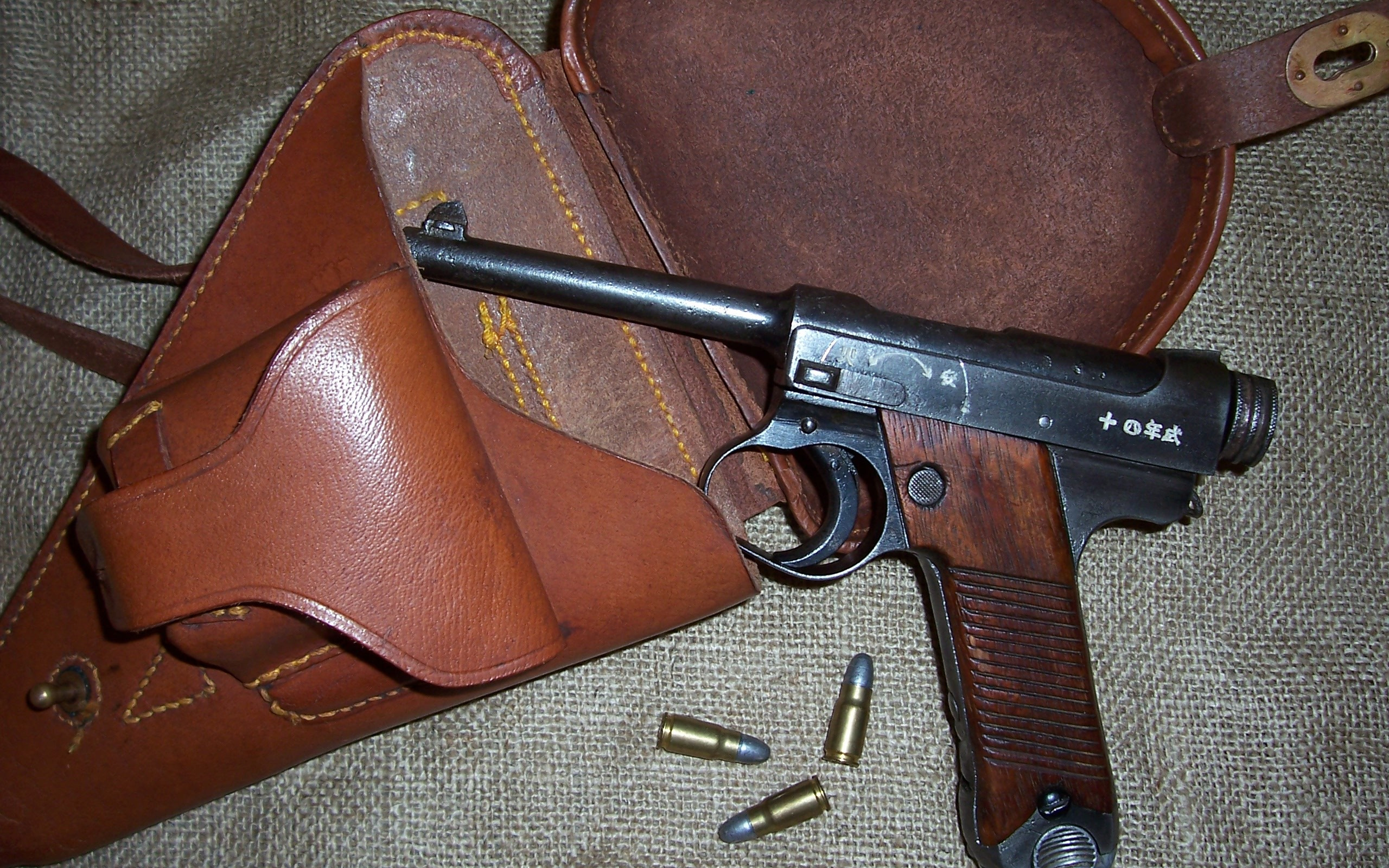 Download wallpaper gun, weapons, Japanese, self-loading, Type 14, Nambu ...
