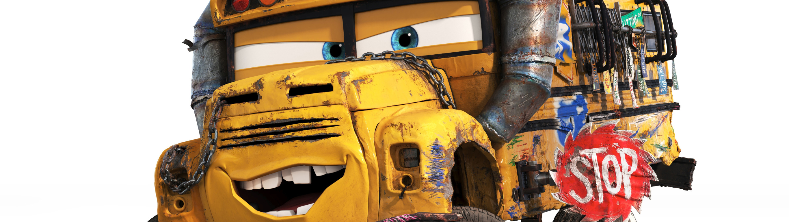 Download wallpaper Disney, Pixar, Cars, bus, animated film, animated ...