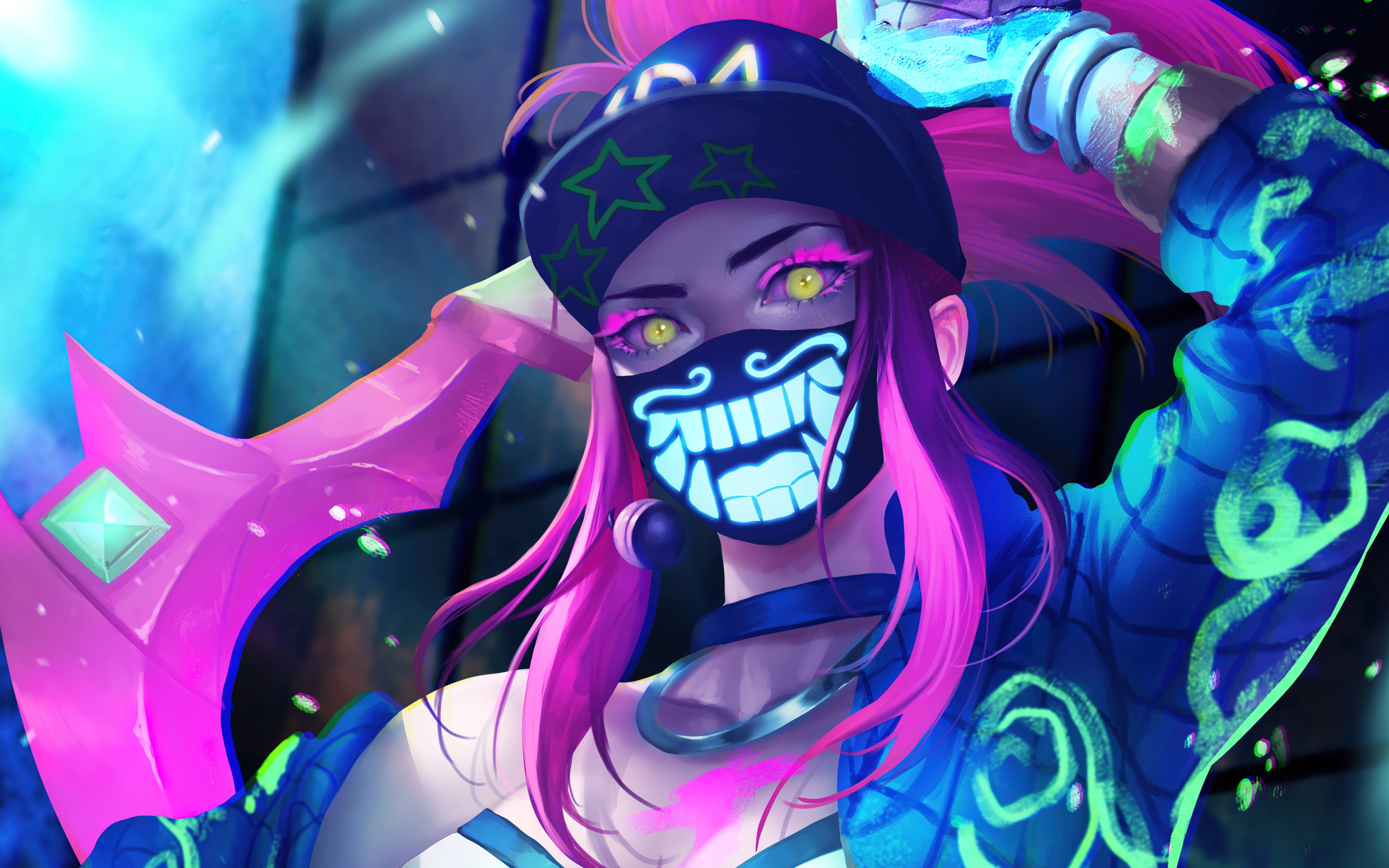 Download wallpaper Art, Akali, League of Legends, Akali KDA, section ... Download wallpaper Art, Akali, League of Legends, Akali KDA, section ...