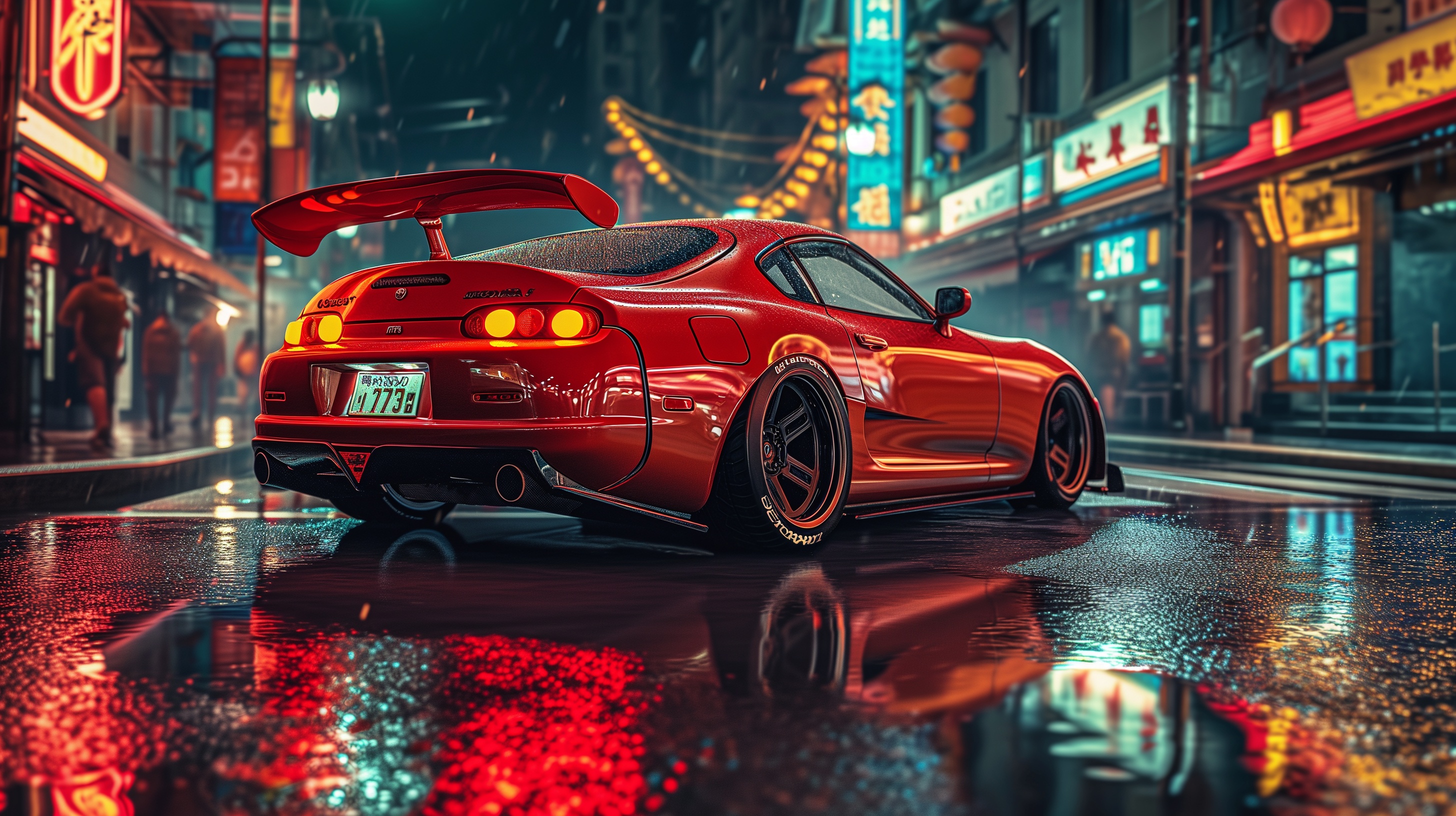 Wallpaper Toyota Supra Sportcars Super Car AI Art Toyota Mk4 for mobile and desktop section toyota resolution 2912x1632 download
