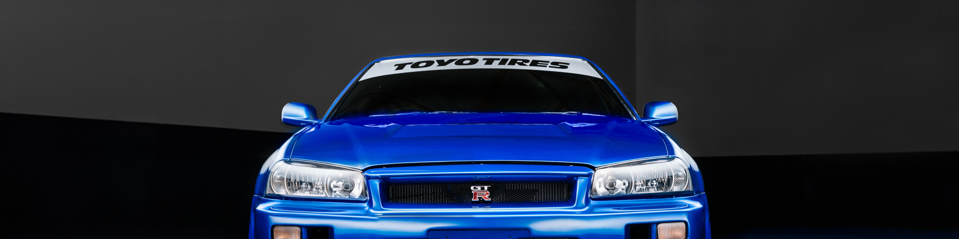 Download wallpaper GT-R, R34, TOYO TIRES, Front view, section nissan in ...