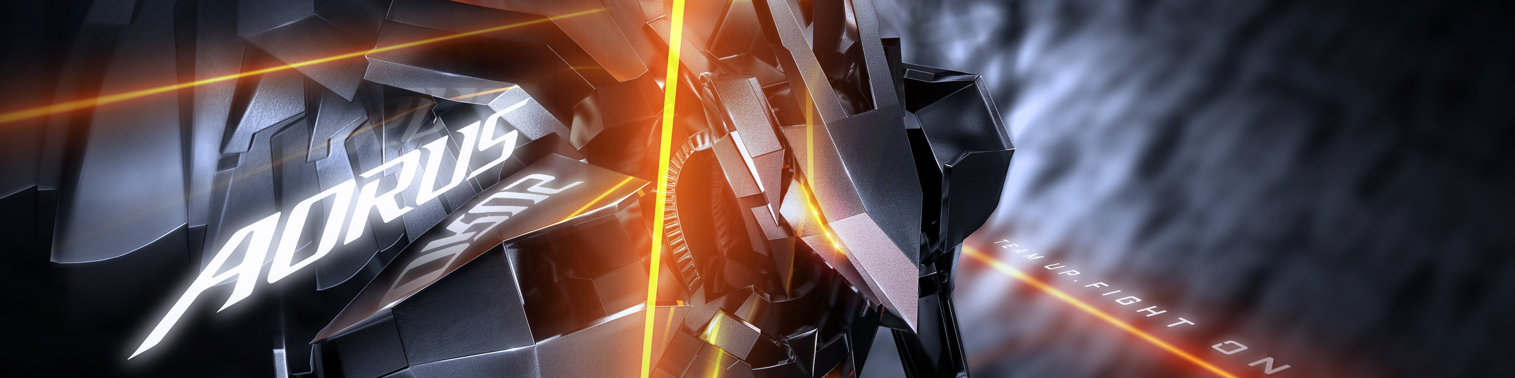 Download wallpaper robot, gaming, GIGABYTE, AORUS, section hi-tech in ...