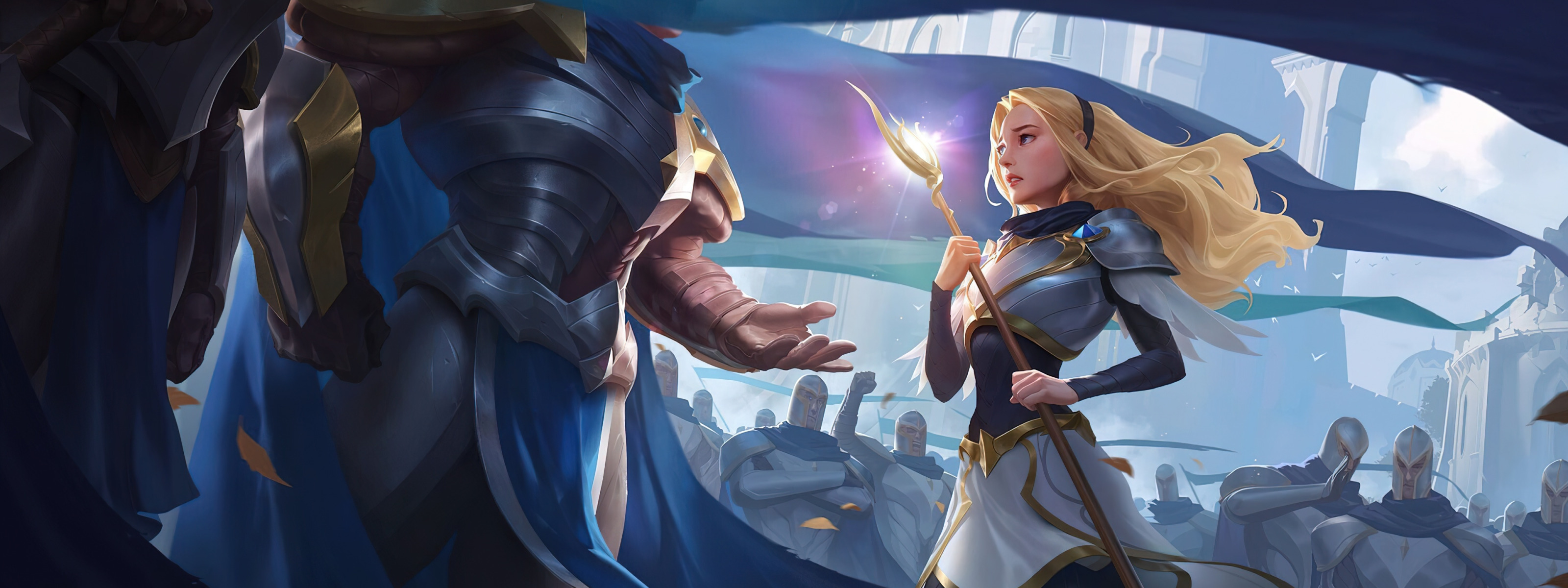 Download wallpaper lux, league of Legends, Garen, game art, Yuyu Wong, section games in ...
