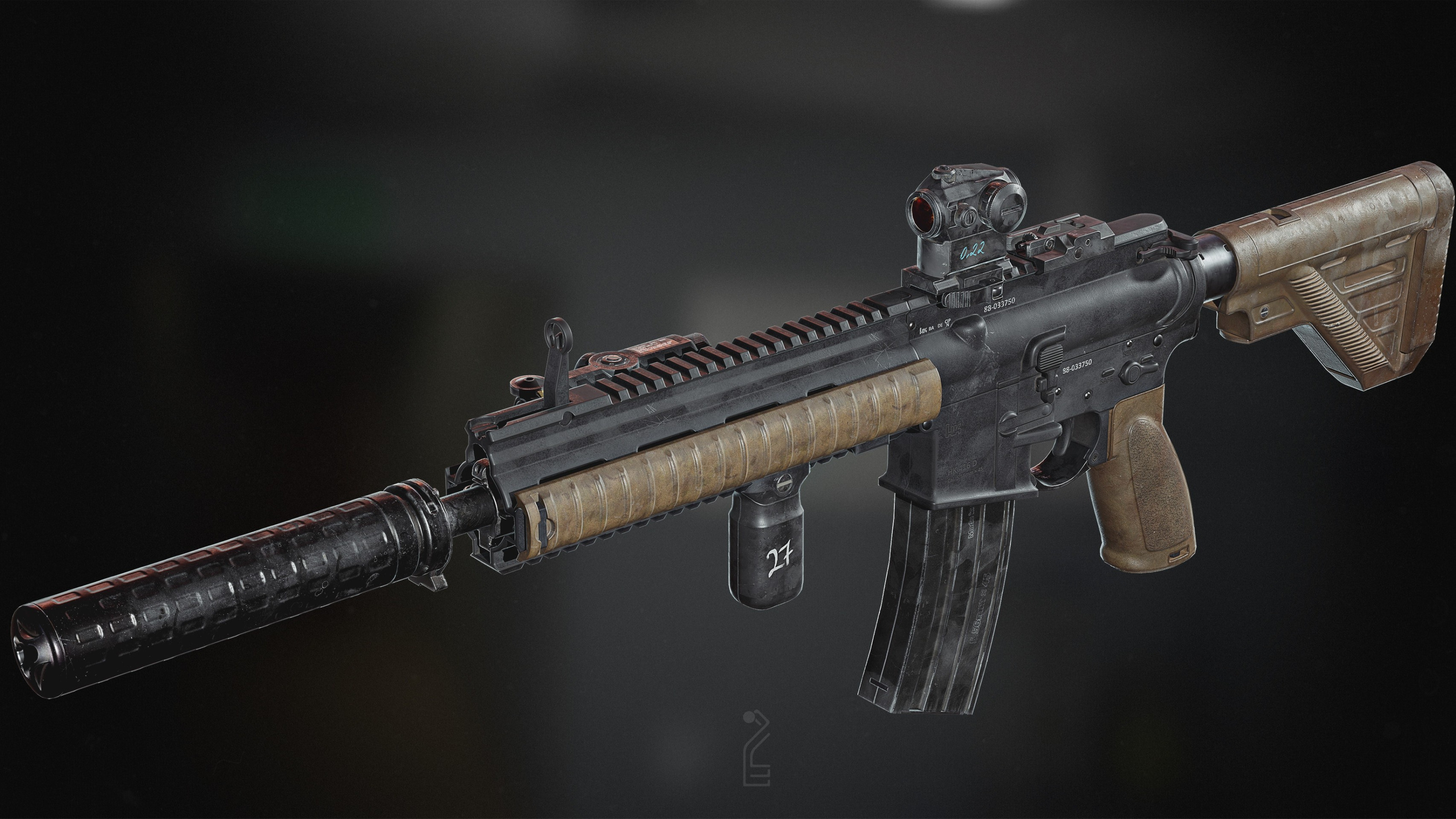 Download wallpaper rendering, weapons, rifle, weapon, render, custom ... Download wallpaper rendering, weapons, rifle, weapon, render, custom ...