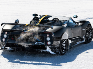 Download wallpaper Pagani, Zonda, rear view, Pagani Zonda HP Barchetta ...