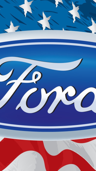 Download wallpaper Ford, flag, logo, emblem, logo, America, Ford, stars ...