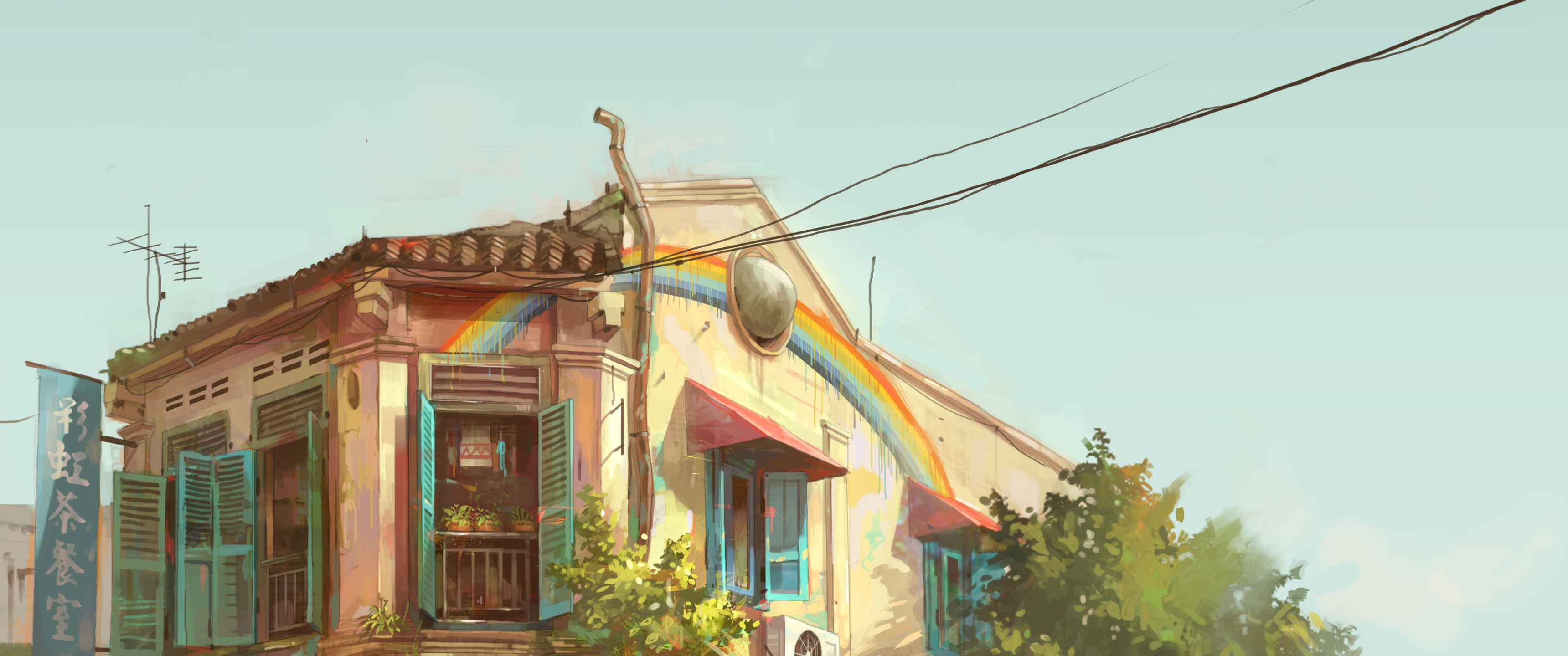 Download wallpaper scenic, sunny, atmospheric, Chong Fei Giap, asian ...