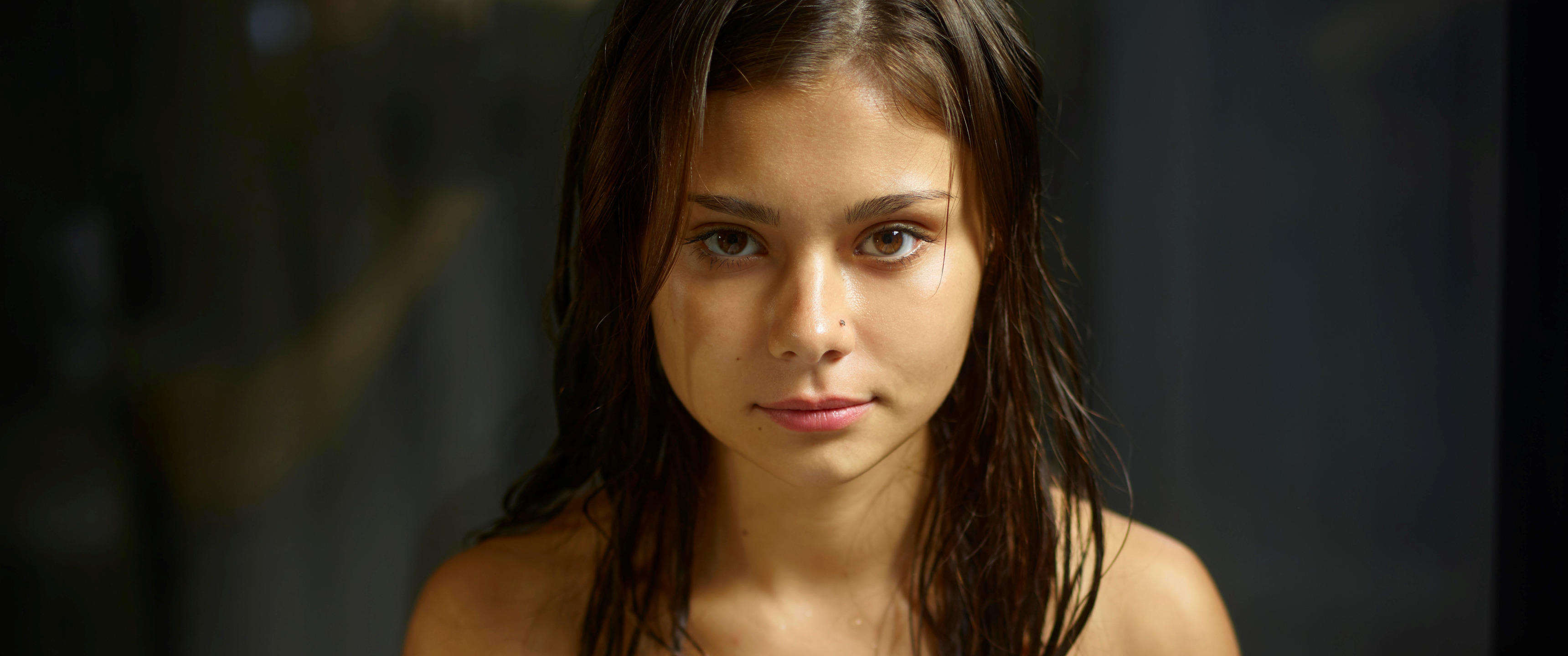 Download wallpaper girl, brown eyes, pretty, face, brunette, Venus ... Download wallpaper girl, brown eyes, pretty, face, brunette, Venus ...