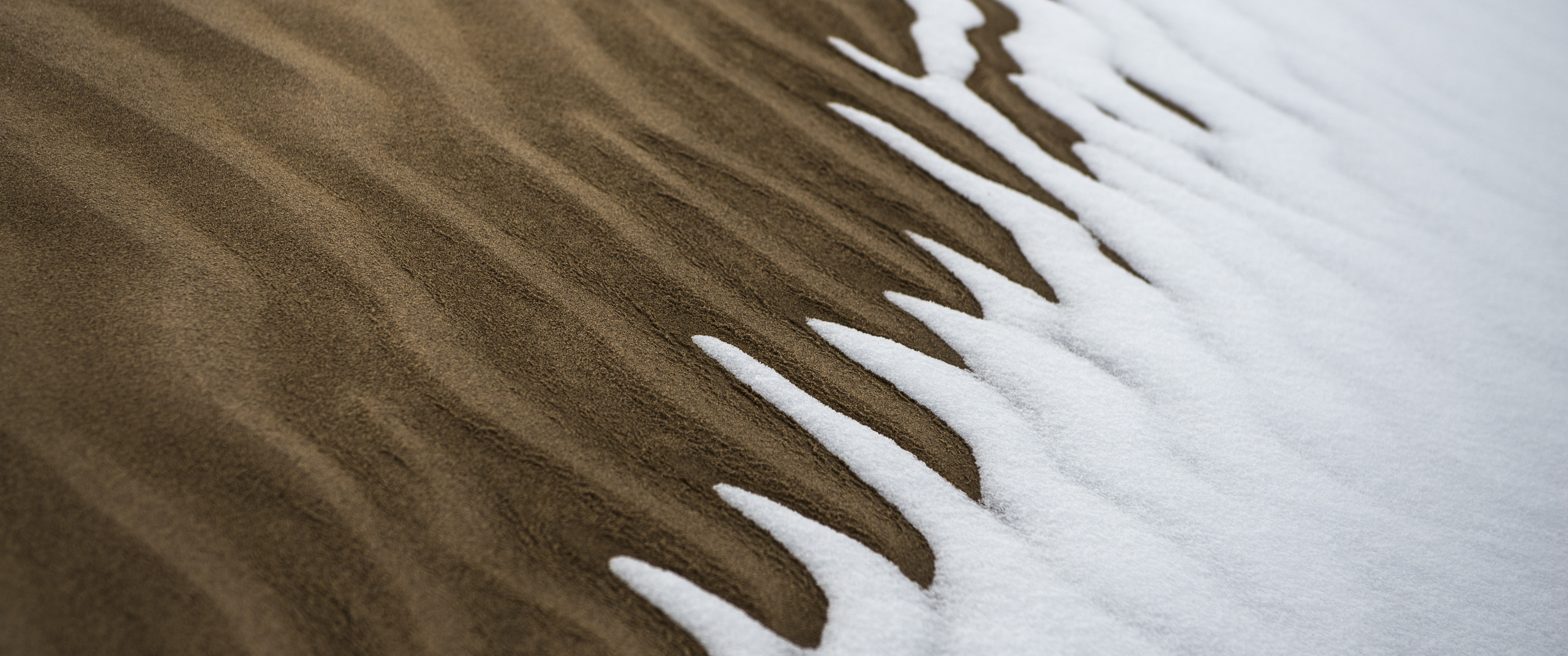 Download wallpaper nature, snow, sand, section textures in resolution 3440x1440